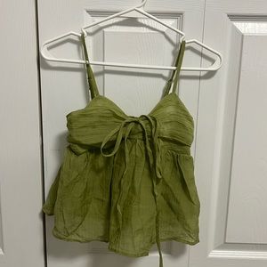 Tops | Green Summer Tank Top | Poshmark